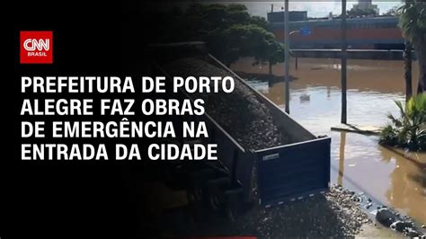 Prefeitura de Porto Alegre faz obras de emergência na entrada da cidade