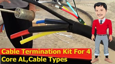 1KV 4c 300mm2 Al XLPE PVC RAYCHEM TERMINATION KIT UNBOXING HOW