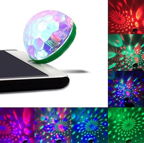 For IPhone Mini Disco Light Portable Home Party Light DC 5V Disco Ball
