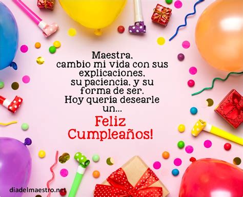 Total 34 imagen frases para una profesora en su cumpleaños Abzlocal mx