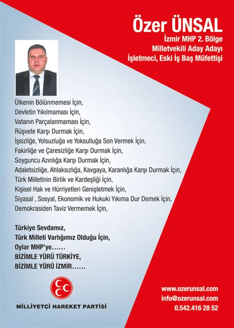 Zer Nsal Mhp Zmir Milletvekili Aday Aday
