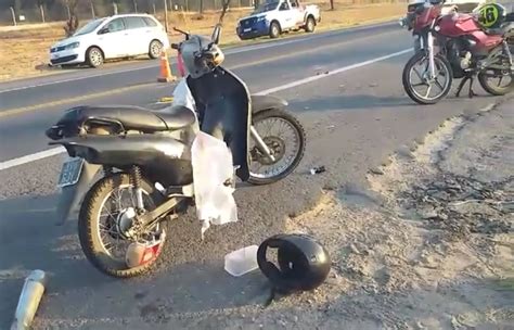 Violento Choque En La Ruta 38 Un Motociclista Herido El Esquiu