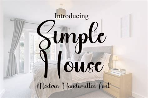 Simple House Font By Nya Letter Creative Fabrica