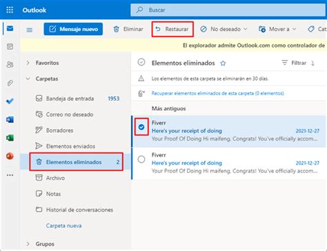 Vacunar empeorar resbalón recuperar un correo borrado de hotmail
