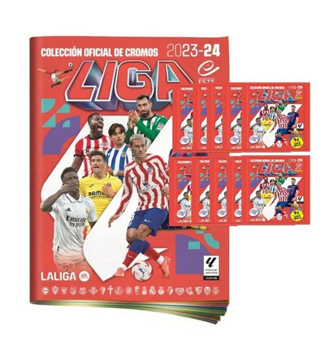 PANINI Álbum 10 sobres 4 promocionales y 6 normales LIGA ESTE 2023