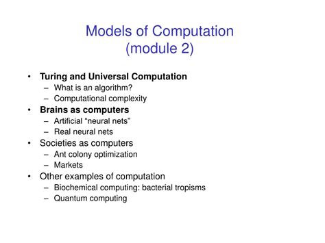 ppt models of computation module 2 powerpoint presentation free download id 9126426