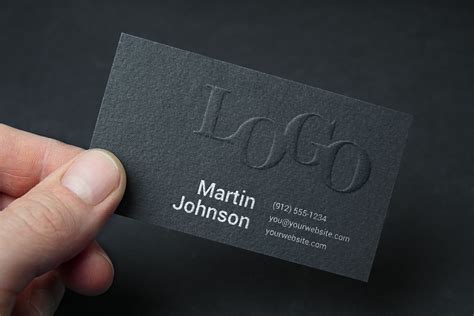 Visiting Card Black