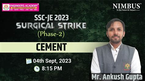 𝐒𝐮𝐫𝐠𝐢𝐜𝐚𝐥 𝐒𝐭𝐫𝐢𝐤𝐞 BMC for SSC JE 2023 Civil Engg Live Class