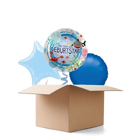 NEU Ballongrüße Unter Wasser Alles Gute zum Geburtstag 3 Ballons