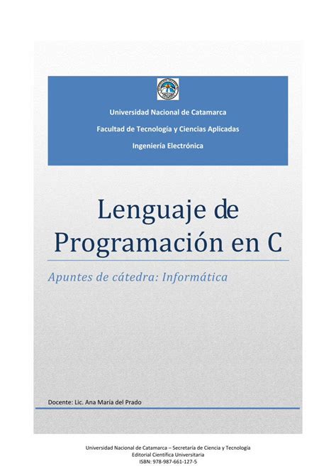 pdf lenguaje de programación en c ar publicacione on