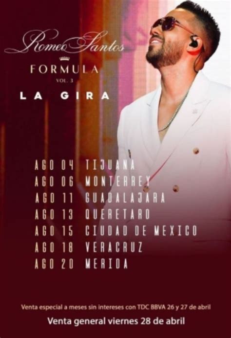Tour Romeo Santos 2025 Arden Violetta