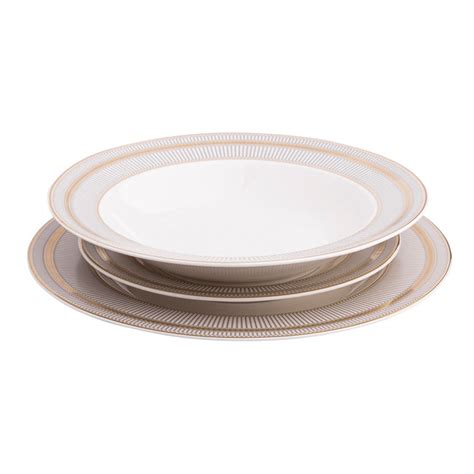 Serwis Obiadowy Porcelanowy MariaPaula Ecru Astoria Karolina Kremowy Na