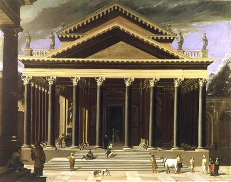 View Of An Idealized Temple In The Corinthian Order Vintage Artwork By