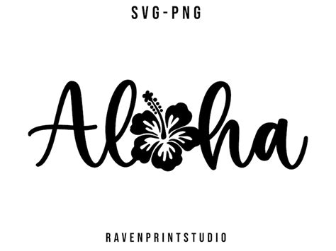 Aloha Svg Aloha Clip Art Summer Svg Hawaiian Svg Beach Etsy
