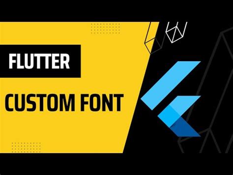 Custom Font In Flutter Flutter External Font Flutter Tutorial