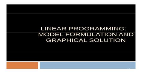 pdf linear programming model formulation and … itdept downloads