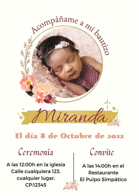 Invitaciones Para Bautizo Gratis Para Imprimir Casa