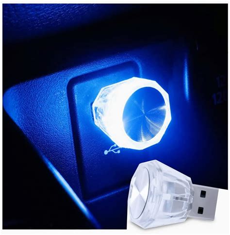 Amazon AUCELI USB Car LED Atmosphere Lights 2PCS Auto Interior