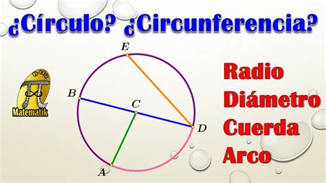 Qué es círculo y qué es circunferencia Líneas en la circunferencia