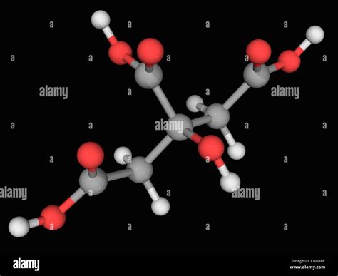Molécula de ácido cítrico Fotografía de stock Alamy