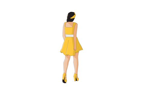 Vector Illustration Of Elegant Women Walking 11802078 Vector Art At