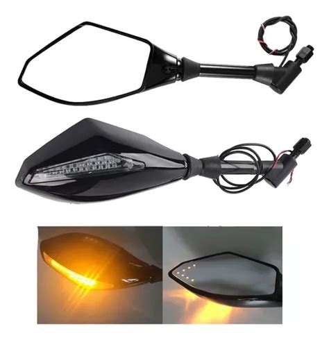 Retrovisor Pisca Seta Led Universal Motos Frete Gr Tis