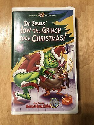 How The Grinch Stole Christmas Vhs Clam Shell Untested