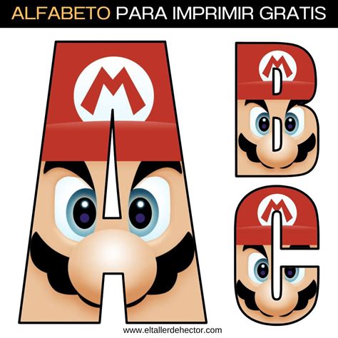 Alfabeto Super Mario Para Imprimir RETOEDU