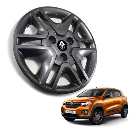 Calota Renault Kwid Life Intense Aro Grafite Furos Parcelamento