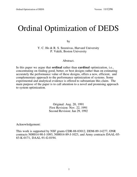 pdf ordinal optimization of deds
