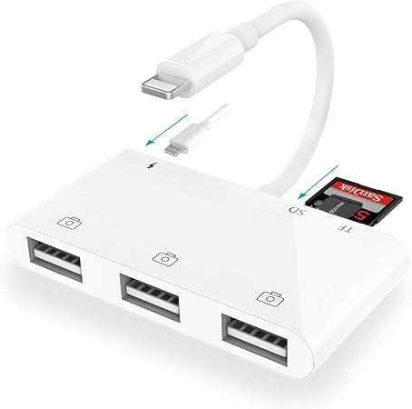 Adattatore Lettore Di Schede SD IPhone 6 In 1 Adattatore Fotocamera USB