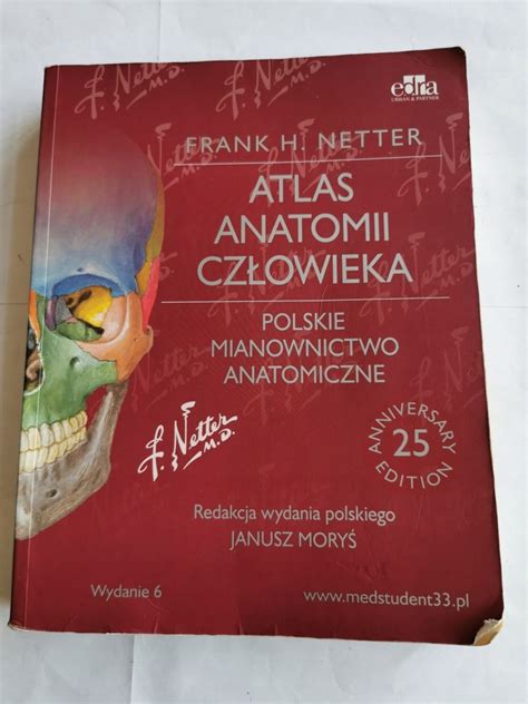 ATLAS ANATOMII CZŁOWIEKA FRANK H NETTER WYDANIE 6 11098423052
