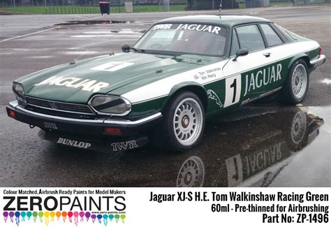 1496 Jaguar XJ S H E Tom Walkinshaw Racing Green Paint Zero Paints 1496