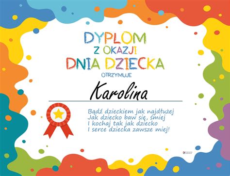 Dzień Dziecka materiały do druku RodzicielskieInspiracje pl