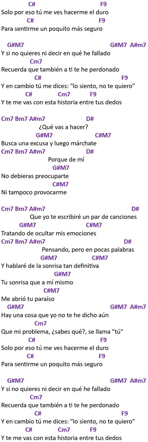 Historia Entre Tus Dedos Eslabón Armado Letra y Acordes en Guitarra