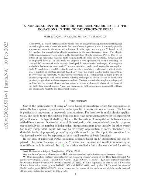 pdf a non gradient dg method for second order elliptic equations in the non divergence form