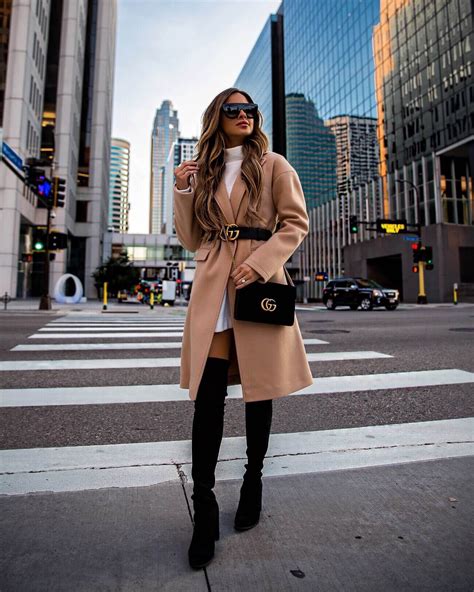 Cómo usar botas largas según Instagram Fall fashion coats New york