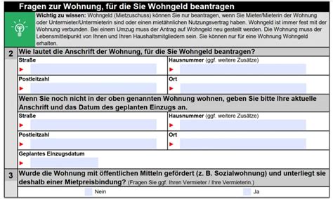 Wohngeldantrag ausfüllen Hilfe für Beantragung von Wohngeld als