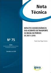 Repositório do Conhecimento do Ipea Impactos socioeconômicos dos