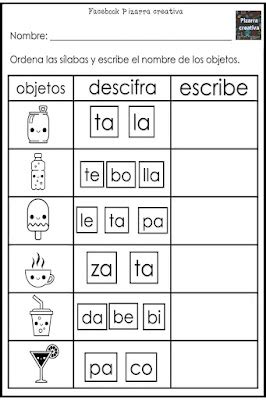 Cuaderno Para Lectoescritura De Palabras Materiales Educativos Para