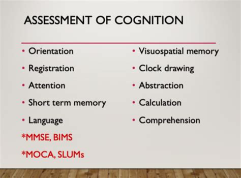 Geriatric Assessment EstExam1 Flashcards Quizlet
