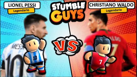 LIONEL MESSI VS CRISTIANO RONALDO EN STUMBLE GUYS QUIEN GANARA