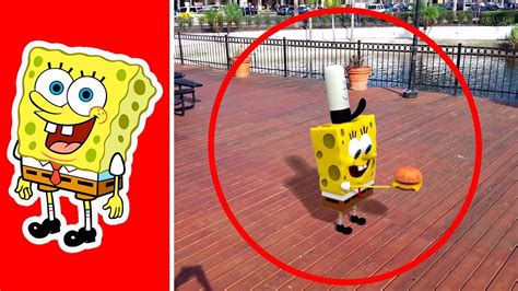 10 BOB ESPONJA En La Vida Real Bob Esponja CAPTADO EN CAMARA YouTube