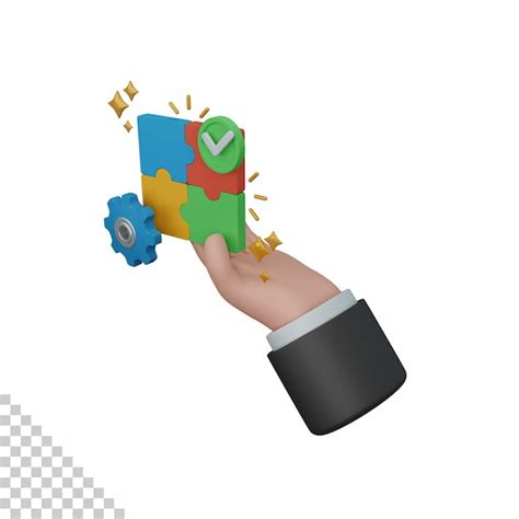 Premium PSD 3d Rendering Problem Solving Isolated Useful For Business