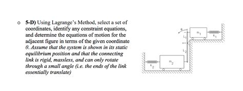 solved using lagrange s method select a set of coordinates