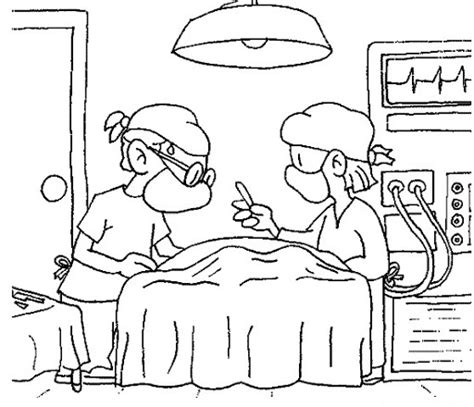 Desenho De Sala De Cirurgia Do Hospital Para Colorir Tudodesenhos The