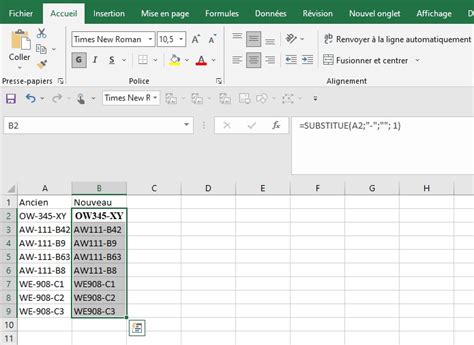 D Couvrir Imagen Formule Substitue Excel Fr Thptnganamst Edu Vn