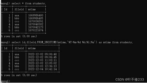 mysql——毫秒值和日期类型数据的转换，date sub的用法 mysql 毫秒转日期 csdn博客