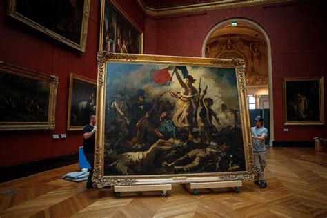 Restauration de lœuvre La liberté guidant le peuple de Delacroix