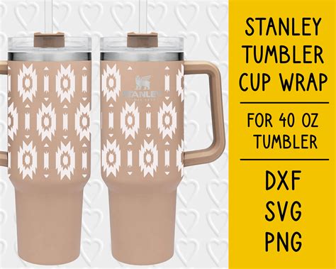 Stanley 40 Oz Tumbler Cup Wrap Aztec Tribal Digital Cut File Etsy